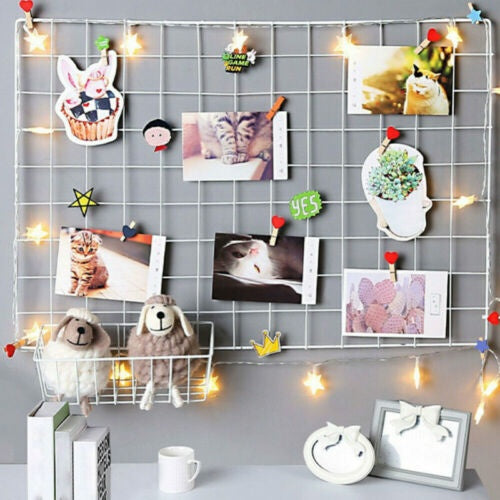Multi-Purpose Metal Mesh Grid Frame White Wire Mesh – 1stAvenue
